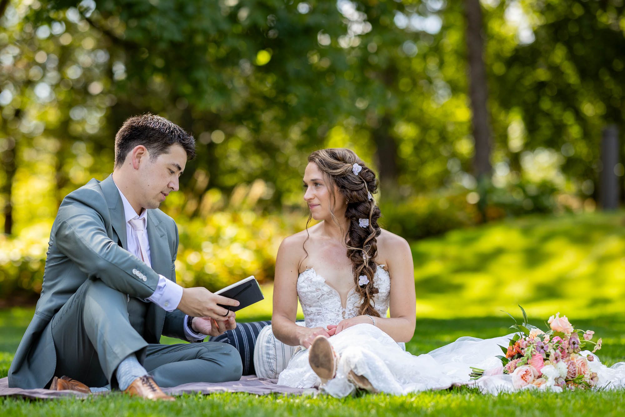 Cantigny Wedding with an outdoor ceremony.