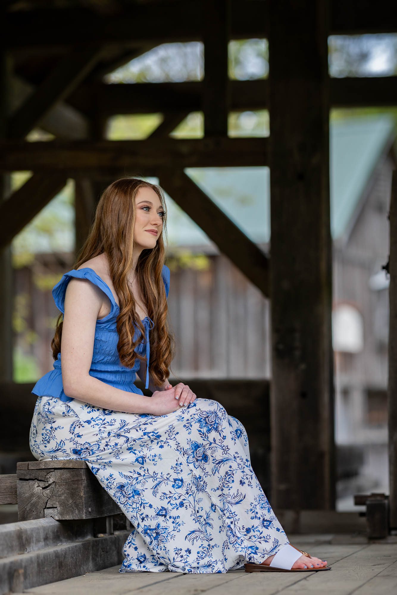 Lake Central Senior Portraits at Deep River Park