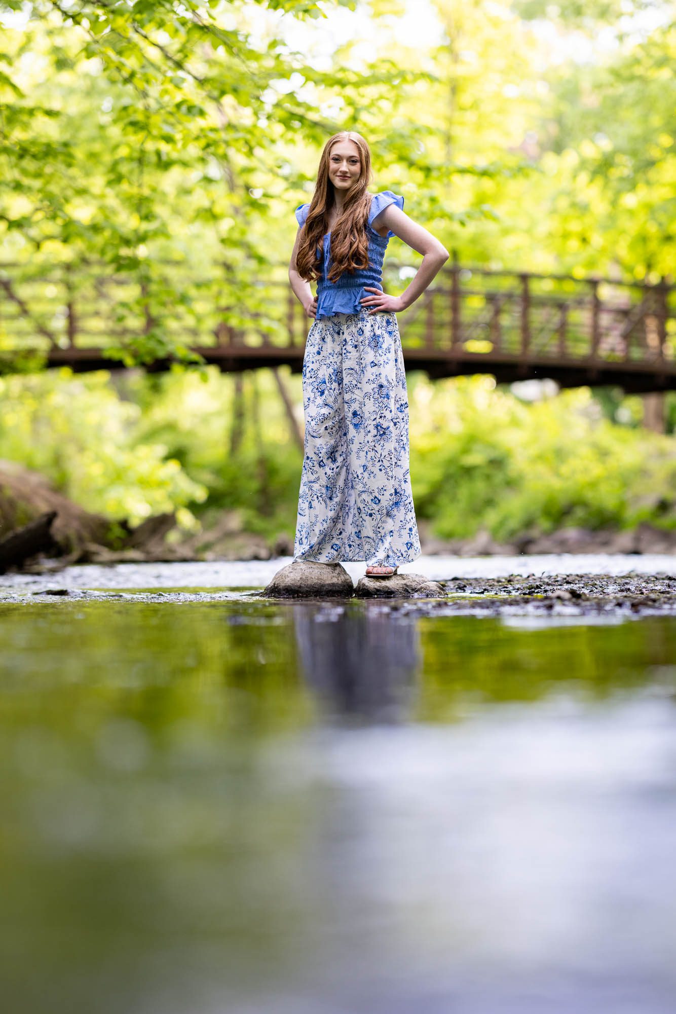 Lake Central Senior Portraits at Deep River Park