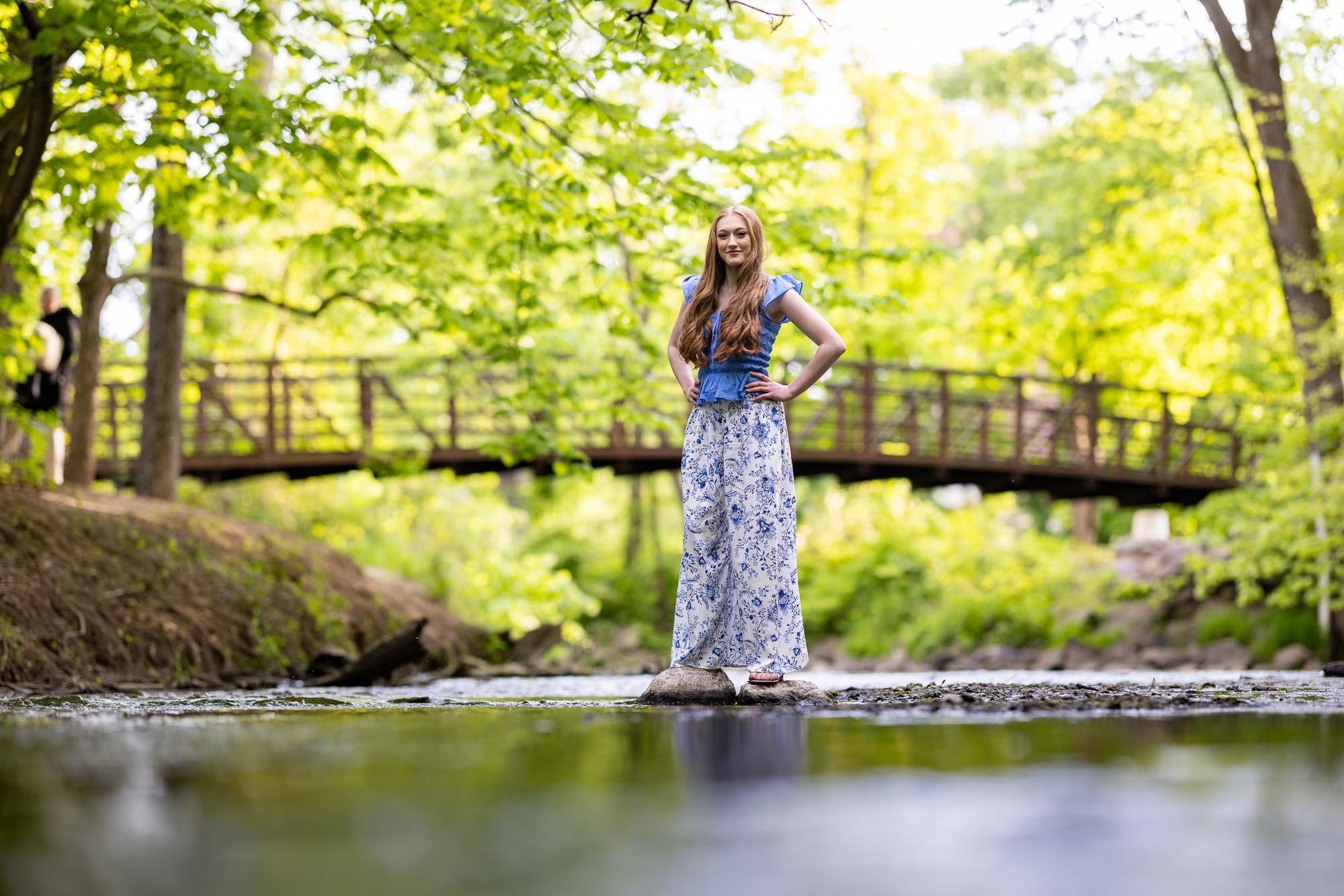 Lake Central Senior Portraits at Deep River Park