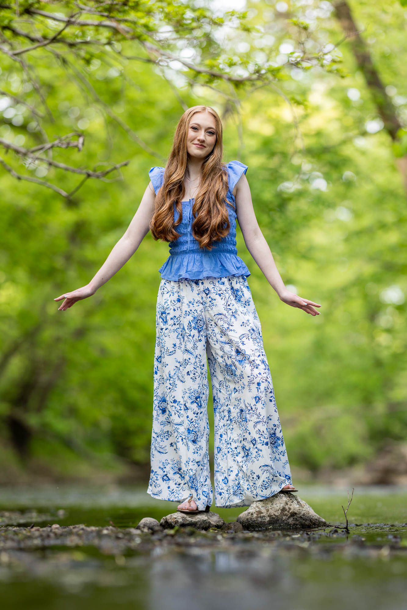 Lake Central Senior Portraits at Deep River Park