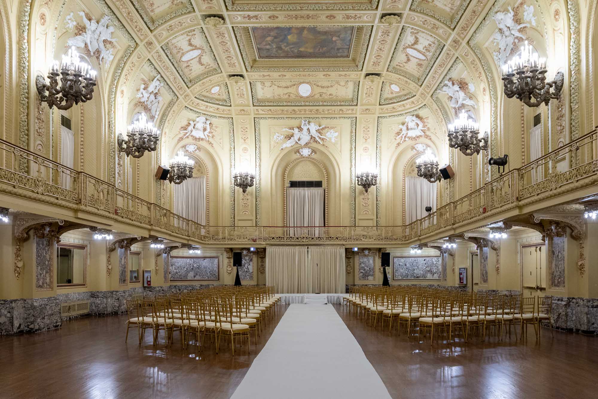 Congress Plaza Hotel Wedding in the Gold Room.